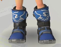 Blu-Shift Moto Boots - Inkipedia, the Splatoon wiki