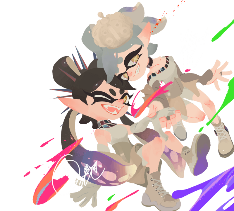 File:S3 Grand Festival Squid Sisters Artwork.png - Inkipedia, the Splatoon wiki