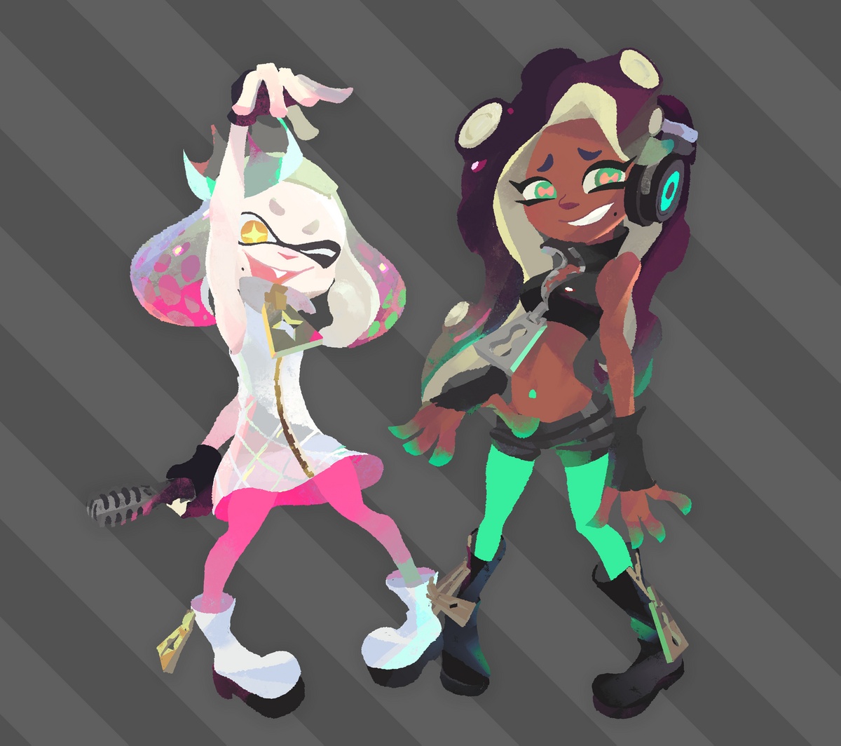File:Splatoon 2 - Off the Hook 2D with background.jpg - Inkipedia, the ...