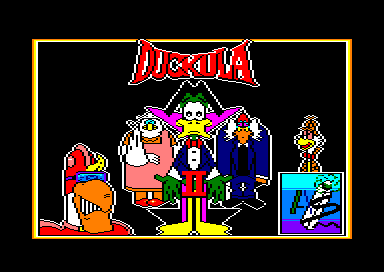 File:Count Duckula 2 title screen (Amstrad CPC).png — StrategyWiki | Strategy guide and game ...