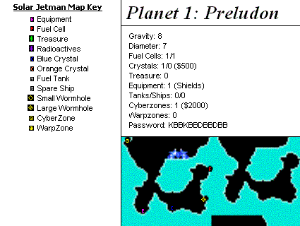 Solar Jetman: Hunt for the Golden Warpship/Preludon — StrategyWiki ...