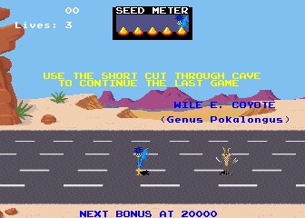 Road Runner (1985)/Walkthrough — StrategyWiki | Strategy guide and game ...