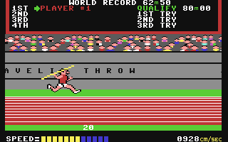 File:Track & Field C64.png — StrategyWiki | Strategy guide and game ...