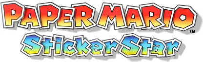 File:Paper Mario Sticker Star logo.png — StrategyWiki | Strategy guide ...