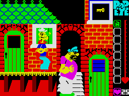 File:Popeye (1985) gameplay (ZX Spectrum).png — StrategyWiki | Strategy ...