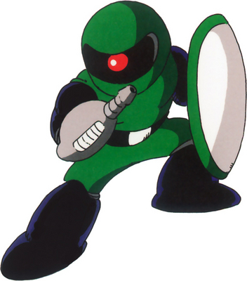 File:Mega Man 1 artwork Sniper Joe.jpg — StrategyWiki | Strategy guide ...