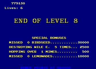 Road Runner (1985)/Gameplay — StrategyWiki | Strategy guide and game ...