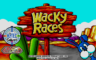 File:Wacky Races title screen (Commodore Amiga).png — StrategyWiki ...
