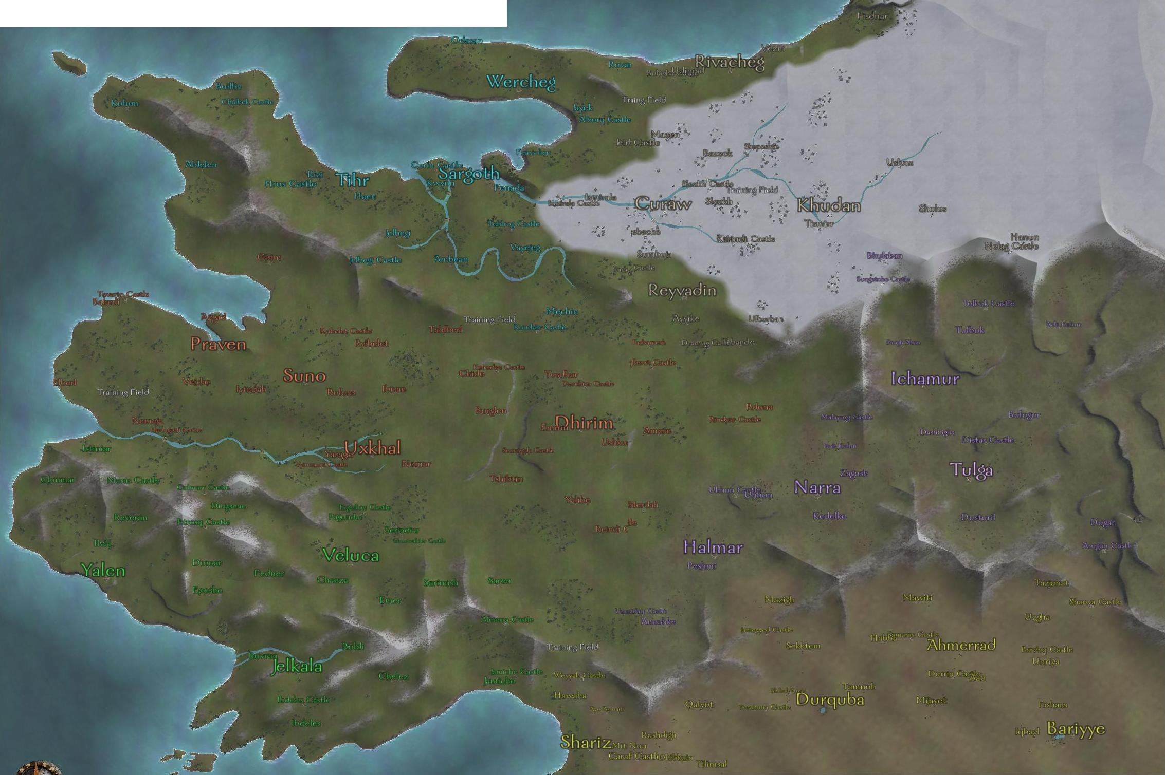 File:Mount&Blade Warband world map.jpg — StrategyWiki | Strategy guide ...