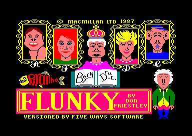 File:Flunky title screen (Amstrad CPC).png — StrategyWiki | Strategy ...