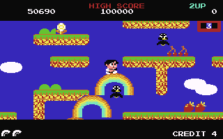 File:Rainbow Islands C64 screen.png — StrategyWiki | Strategy guide and ...