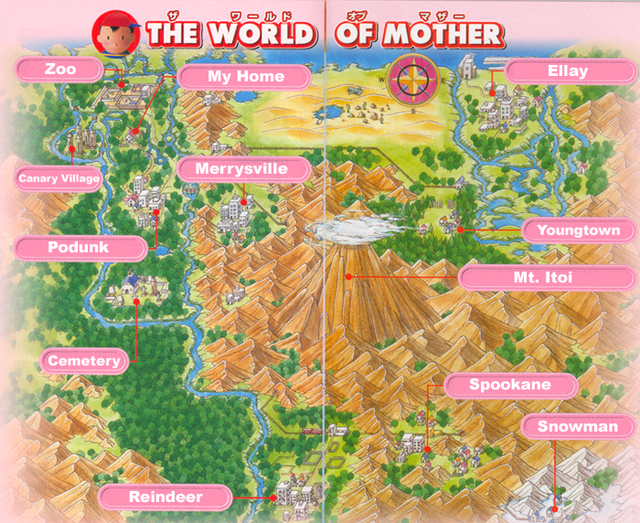 EarthBound Beginnings/World Map — StrategyWiki | Strategy guide and ...