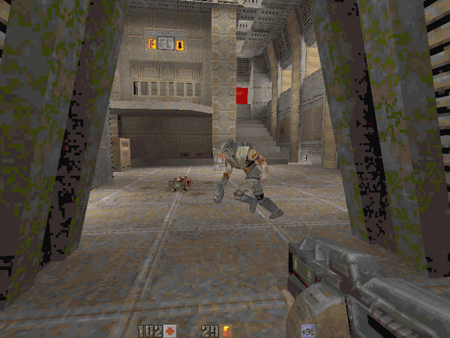 File:Quake II Outer Base Guard Rush.png — StrategyWiki | Strategy guide ...