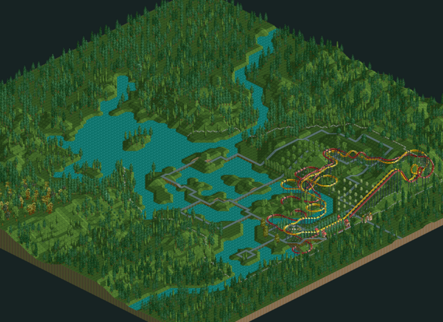 Rollercoaster Tycoon Corkscrew Follies Swamp Cove — Strategywiki