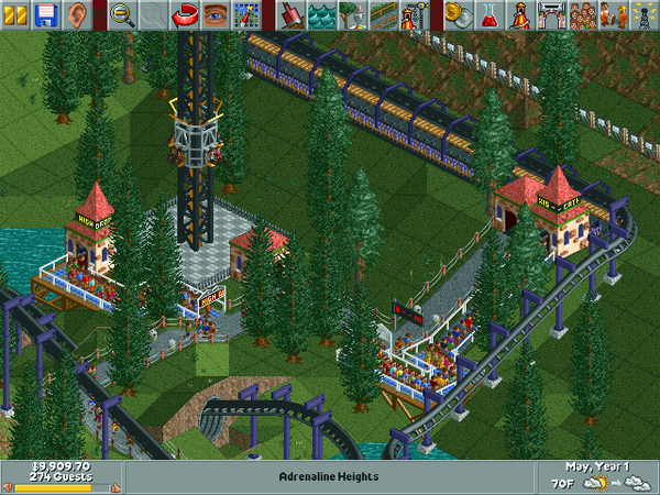 Rollercoaster Tycoon Corkscrew Follies Adrenaline Heights