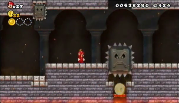 New Super Mario Bros. Wii/World 1-Castle — StrategyWiki | Strategy ...