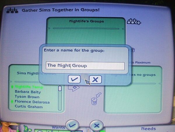 The Sims 2: Nightlife/Groups — StrategyWiki | Strategy guide and game ...