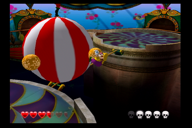 File:Wario World Wonky Circus Clown-a-Round Ball Ride.png ...