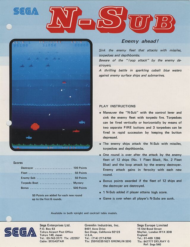 N-Sub — StrategyWiki | Strategy guide and game reference wiki