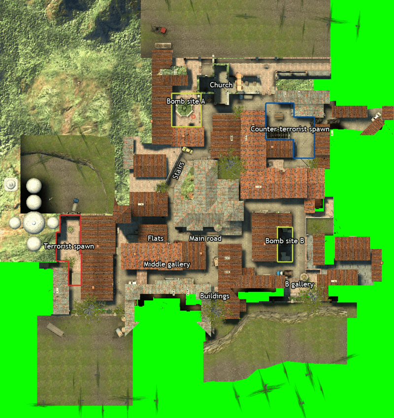 Counter-Strike: Source/de inferno — StrategyWiki | Strategy guide and ...