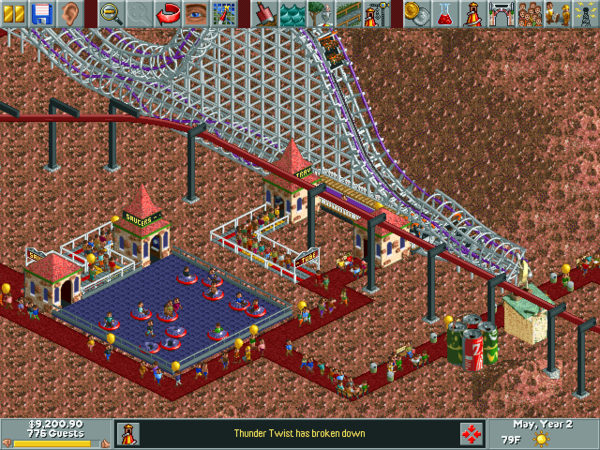 Rollercoaster Tycoon Corkscrew Follies Future World — Strategywiki
