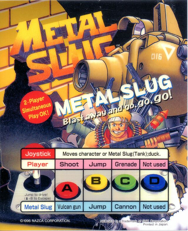 Metal Slug/Controls — StrategyWiki | Strategy guide and game reference wiki
