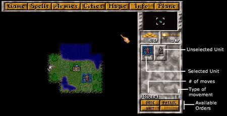 Master of Magic/Main screen — StrategyWiki | Strategy guide and game ...