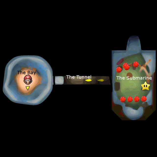 File:SM64 Dire Dire Docks Red Coins Map.png — StrategyWiki | Strategy ...