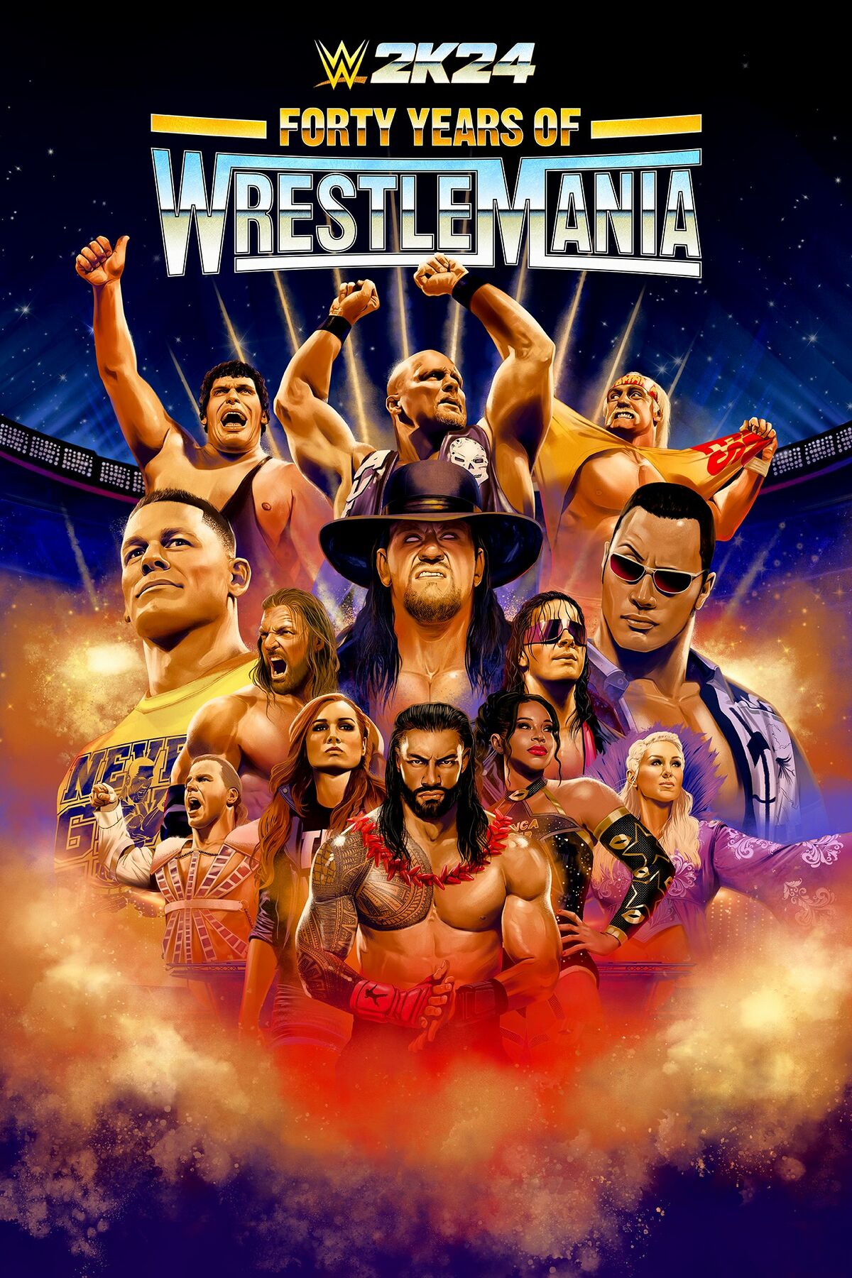 File:WWE 2K24 WrestleMania box.jpg — StrategyWiki | Strategy guide and ...