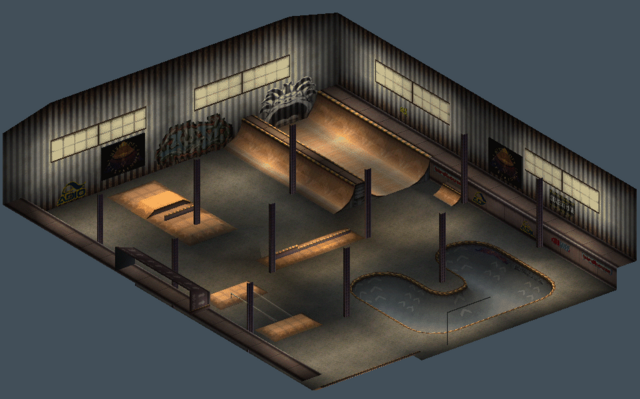 File:THPS Skate Park Itemless Map.png — StrategyWiki | Strategy guide ...