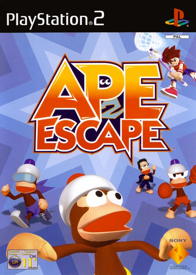 File:Ape Escape 2 EU Cover.jpg — StrategyWiki | Strategy guide and game ...