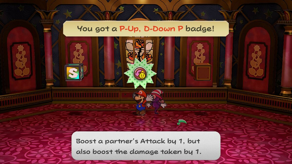 File:PMTTYD P-Up, D-Down P Badge Location.jpg — StrategyWiki | Strategy ...