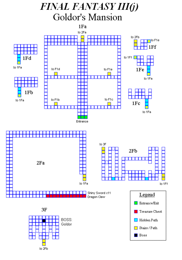 Final Fantasy III/Goldor Manor — StrategyWiki | Strategy guide and game ...