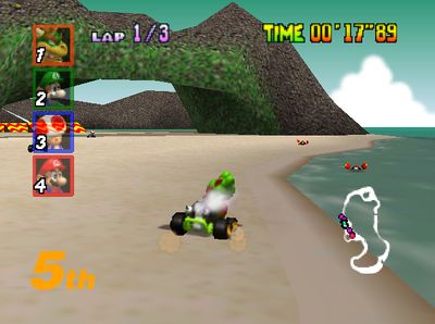 Mario Kart 64/Koopa Troopa Beach — StrategyWiki | Strategy guide and ...