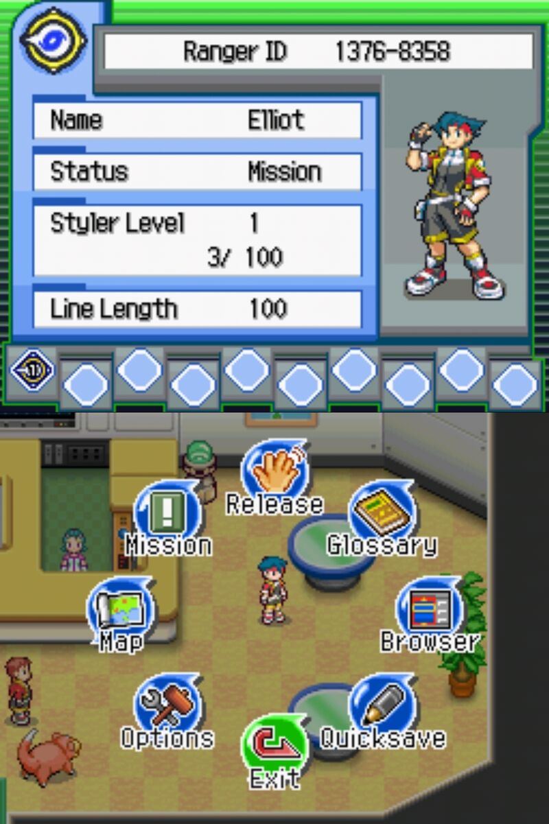 File:Pokemon Ranger Styler menu.jpg — StrategyWiki | Strategy guide and ...