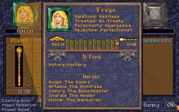 Master of Magic/Magic screen — StrategyWiki | Strategy guide and game ...