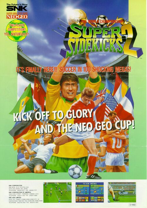 Super Sidekicks 2: The World Championship — StrategyWiki | Strategy ...