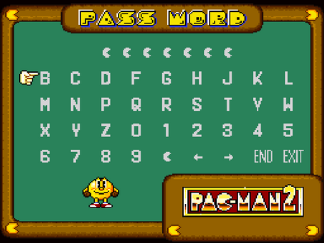 Pac-Man 2: The New Adventures/Passwords — StrategyWiki | Strategy guide ...