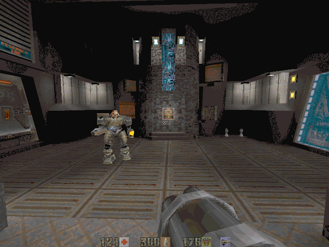 File:Quake II Outer Hangar Patrolling Tank.png — StrategyWiki ...