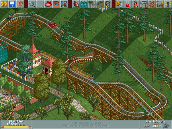 Rollercoaster Tycoon Corkscrew Follies Geoffrey Gardens — Strategywiki