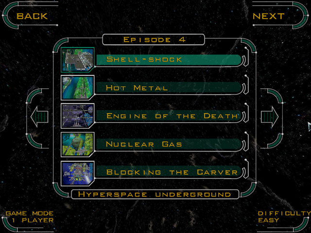 File:Hyperspace Invader Mission Selection of Episode 4.png — StrategyWiki | Strategy guide and ...