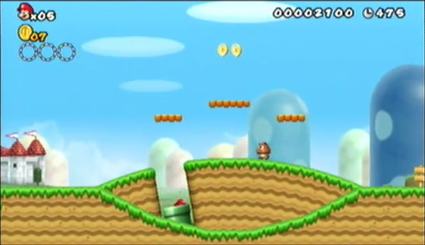 New Super Mario Bros. Wii/World 1-1 — StrategyWiki | Strategy guide and ...