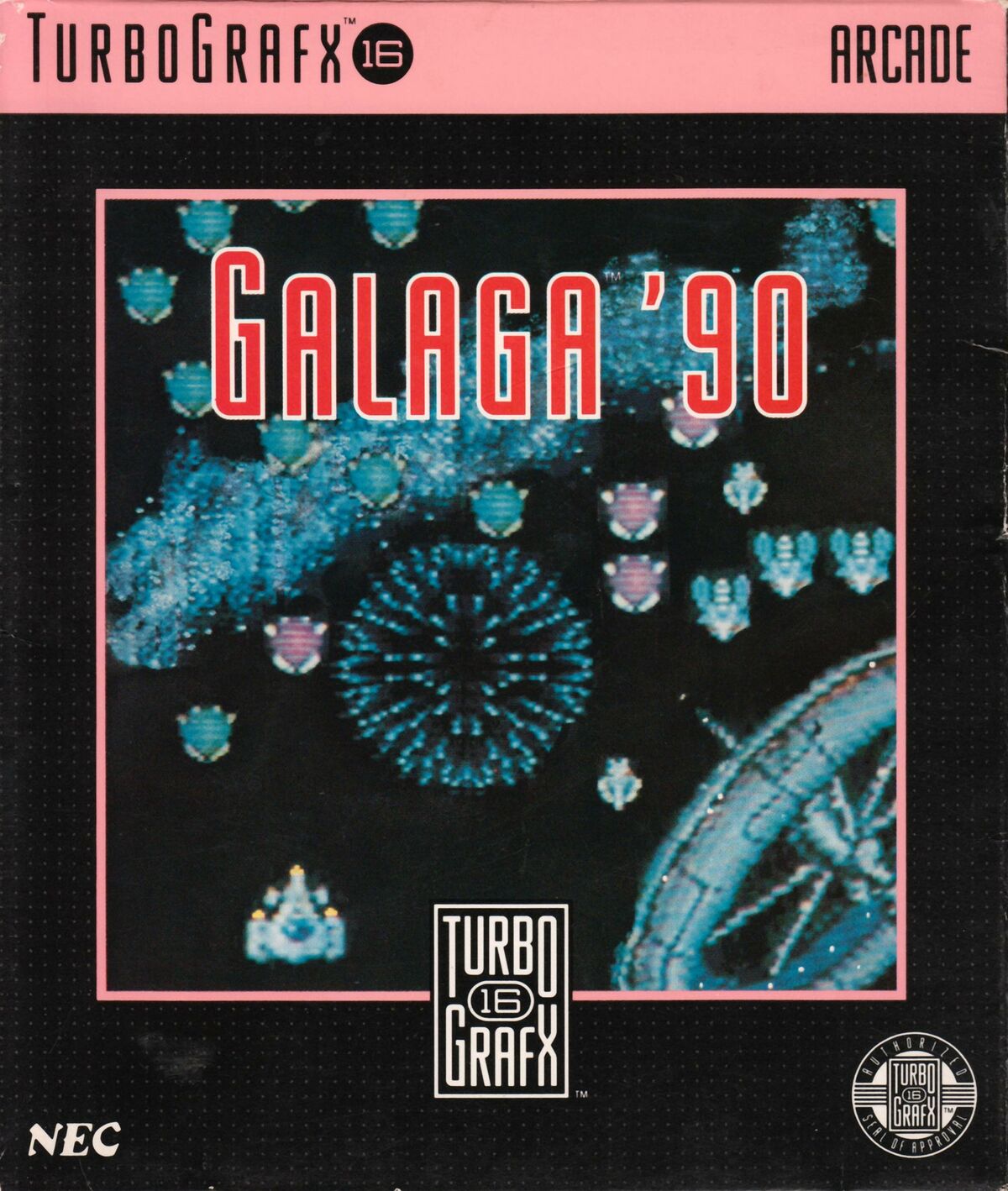 File:Galaga '90 TG16 boxart.jpg — StrategyWiki | Strategy guide and ...