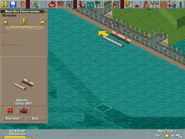 RollerCoaster Tycoon: Corkscrew Follies/Butterfly Dam — StrategyWiki ...
