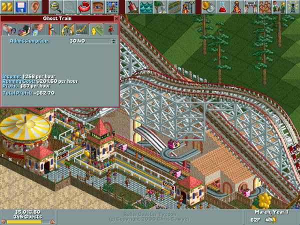 Rollercoaster Tycoon Corkscrew Follies Haunted Harbor — Strategywiki