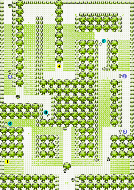 Pokémon Red and Blue/Viridian Forest — StrategyWiki | Strategy guide ...