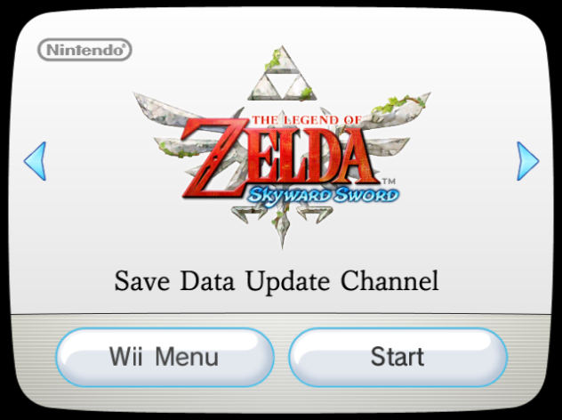The Legend of Zelda: Skyward Sword Save Data Update Channel - Zelda Wiki