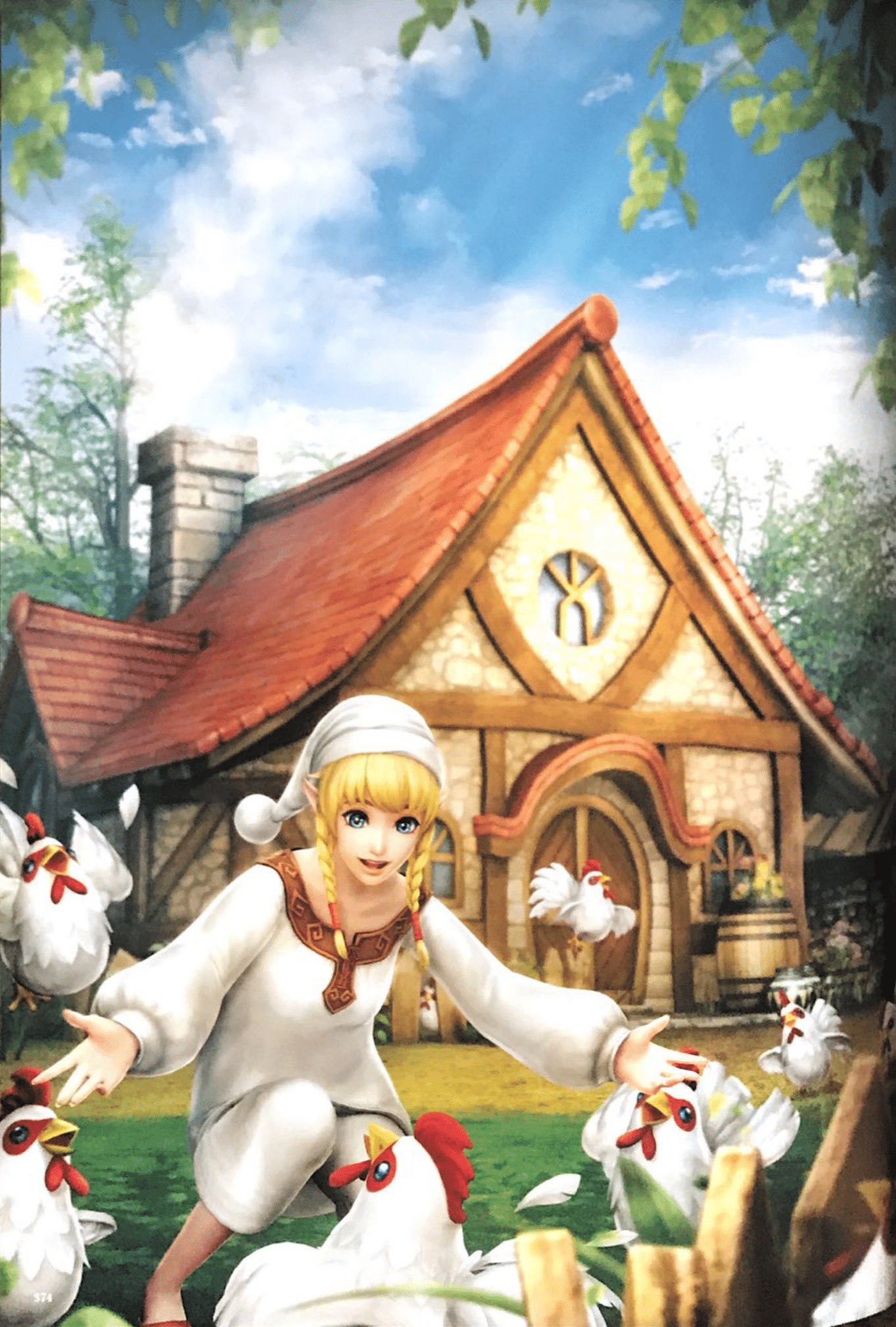 File:HWL Linkle and Cuccos Artwork.png - Zelda Wiki