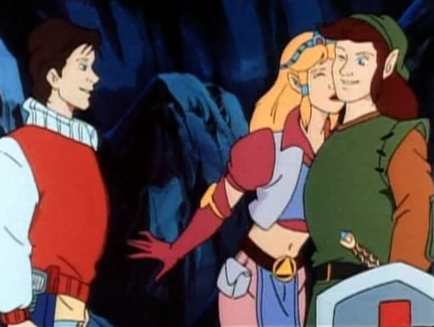 File:Kevin, Zelda, Link (Captain N).png - Zelda Wiki