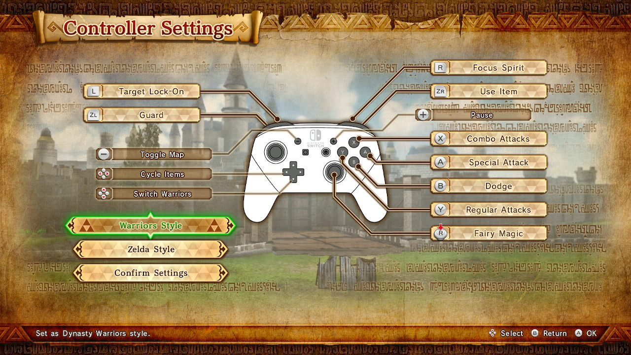 Button Settings - Zelda Wiki